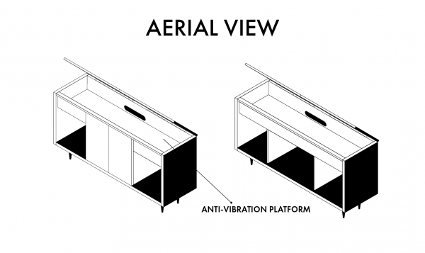 The Shell Stereo Cabinet | HiFi Record Consoles & Furniture | LUNO